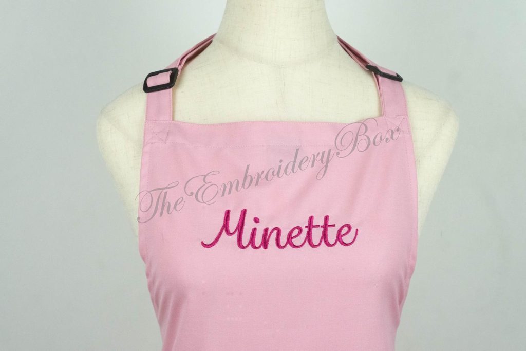 Personalized Embroidered Apron - The Embroidery Box
