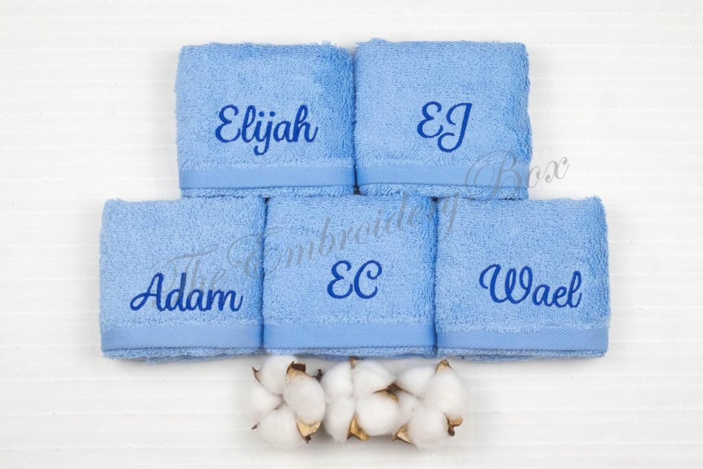 Personalized Embroidered Kids Face Towel - The Embroidery Box